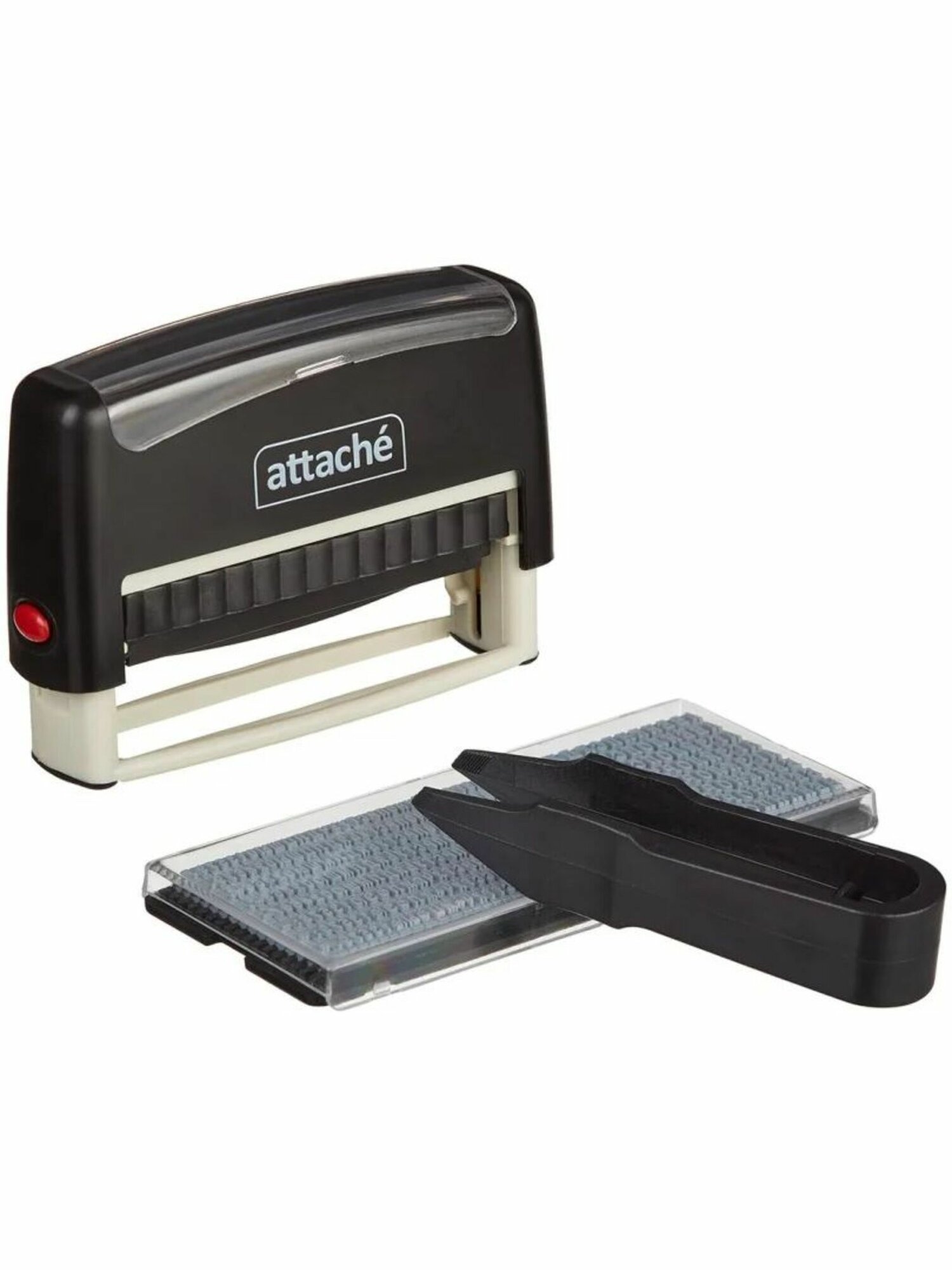 Самонаборный пластиковый штамп Attache 2 строки 70x10 мм 1348210