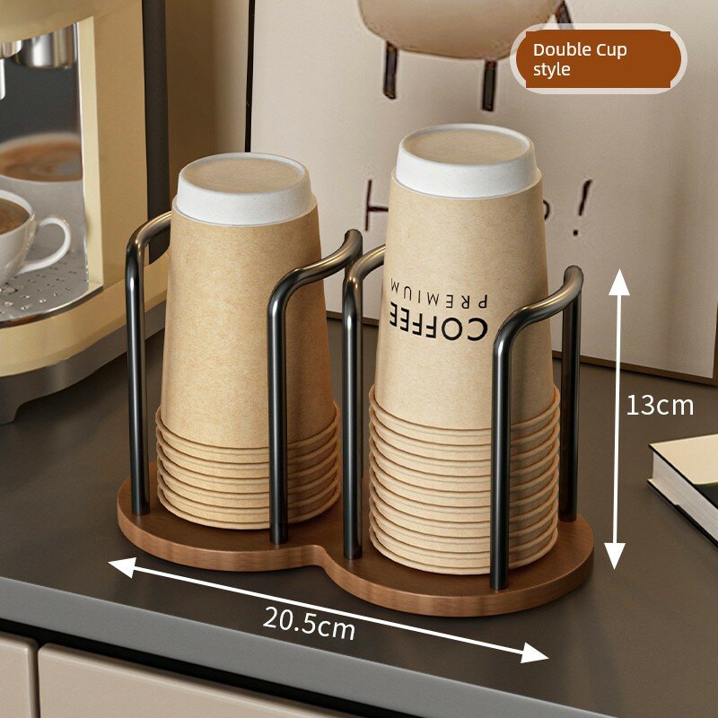 Диспенсер для одноразовых стаканов из орехового дерева, высококачественный органайзер для хранения стаканов, держатель