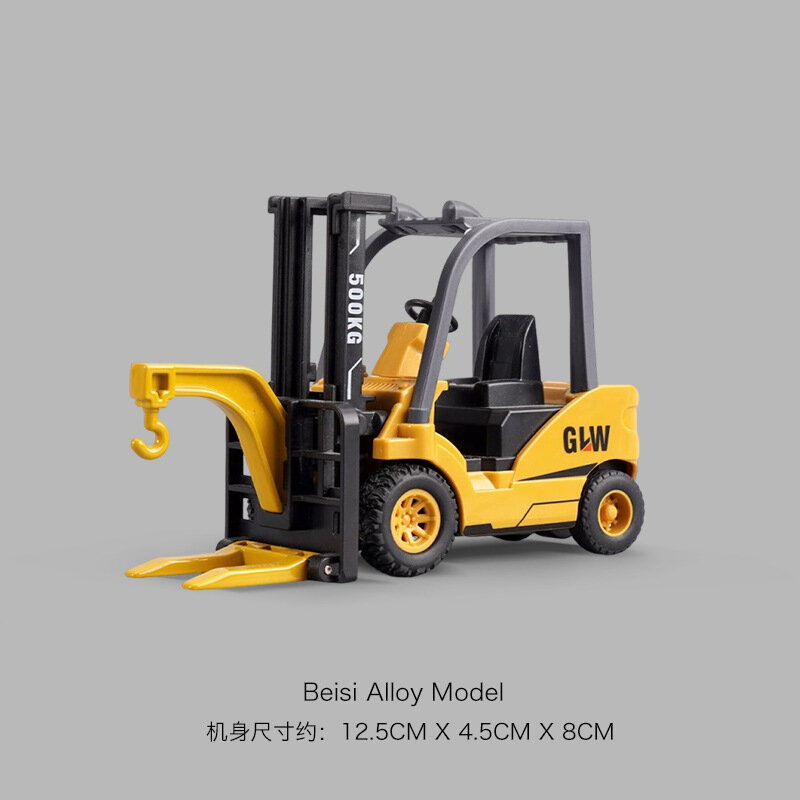 Игрушечный экскаватор из сплава, большой гусеничный экскаватор, бетоносмеситель для мальчиков, детский экскаватор, модель строительной техники.