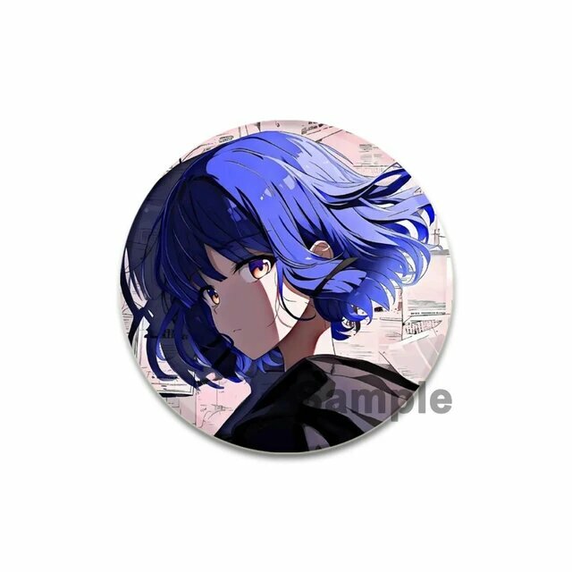 Японская манга одинокая рок! Круглая мягкая булавка для пуговиц, брошь, булавки для фигурок, украшение для рюкзака, одежды, модные украшения, подарки