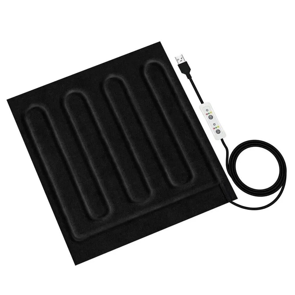 Электроодеяло 30x30 см, USB, с пультом управления, быстрое нагревание, автоотключение