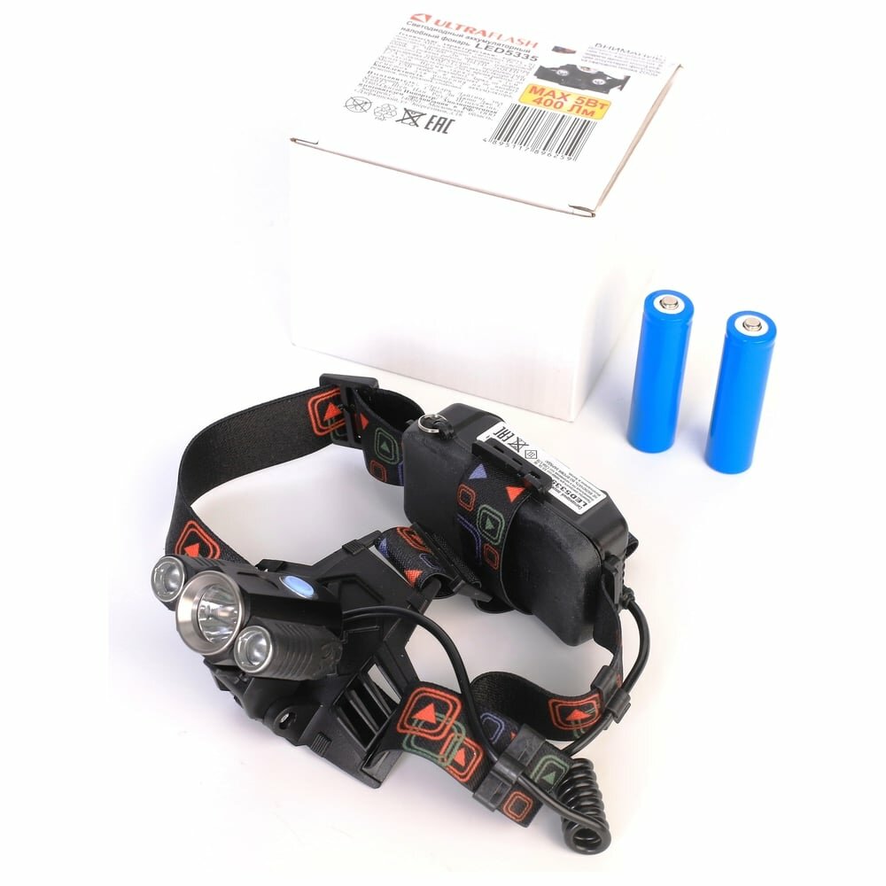 Налобный аккумуляторный фонарь Ultraflash LED5335