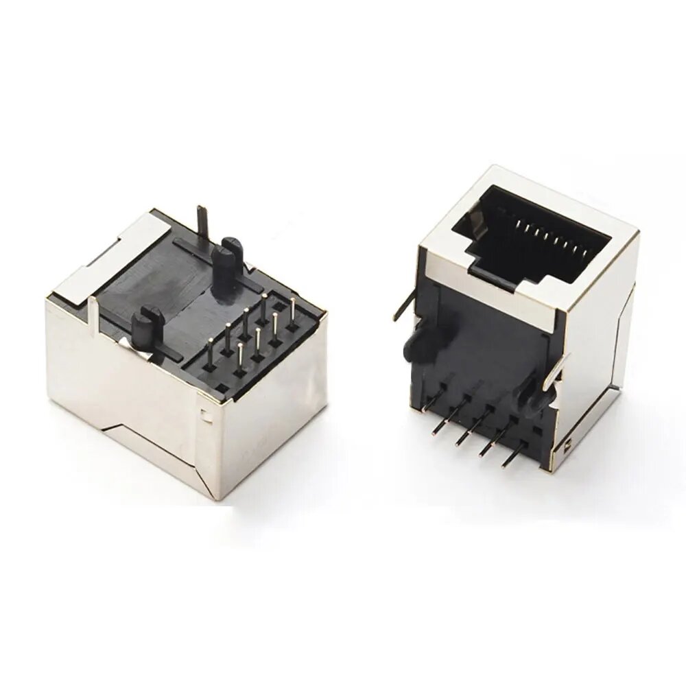 2 шт. RJ45 металлический разъем, Цвет: C