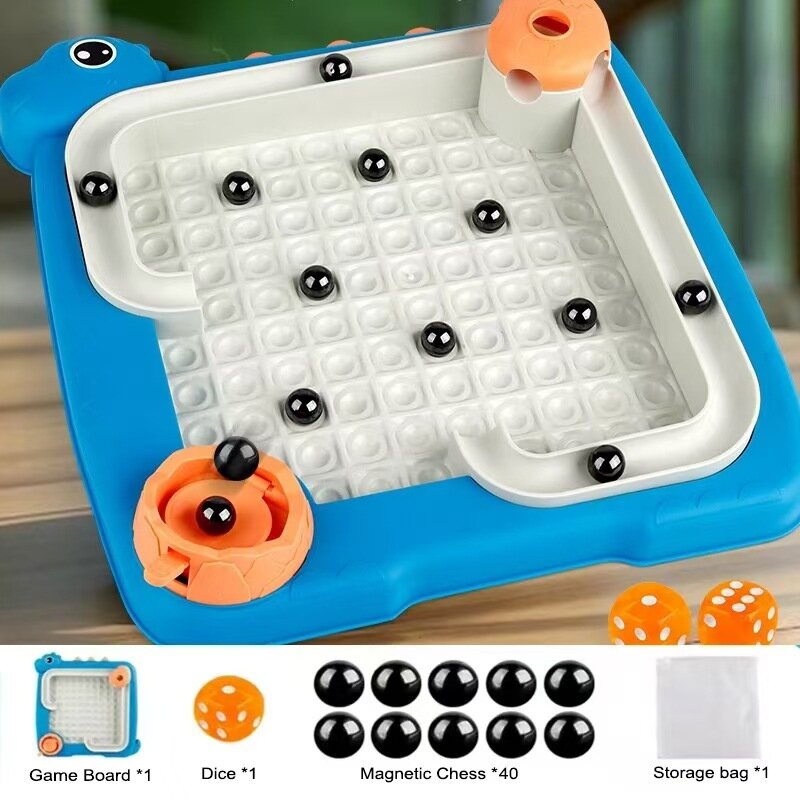 Новая игрушка для родителей и детей: магнитный шахматный пазл с динозавром, который наступает на гром, магнитная битва, тренировка концентрации