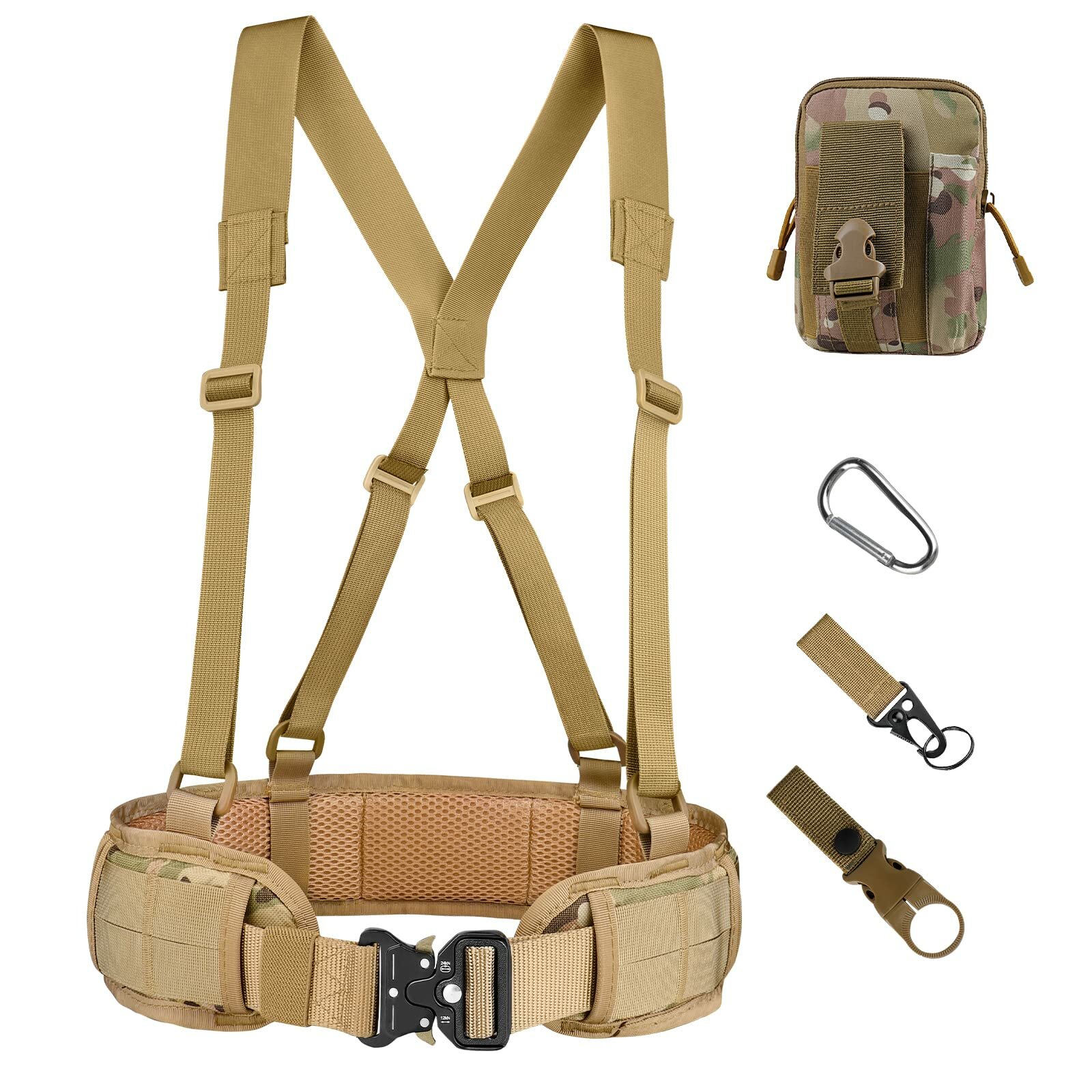 Тактический комплект пояса MOLLE для боя Heavy Duty пояс для охоты и войны с ремнем MOLLE сумка и аксессуары из нейлона с обычным посадкой для ухода только ручная стирка коллекция All для использования на открытом воздухе