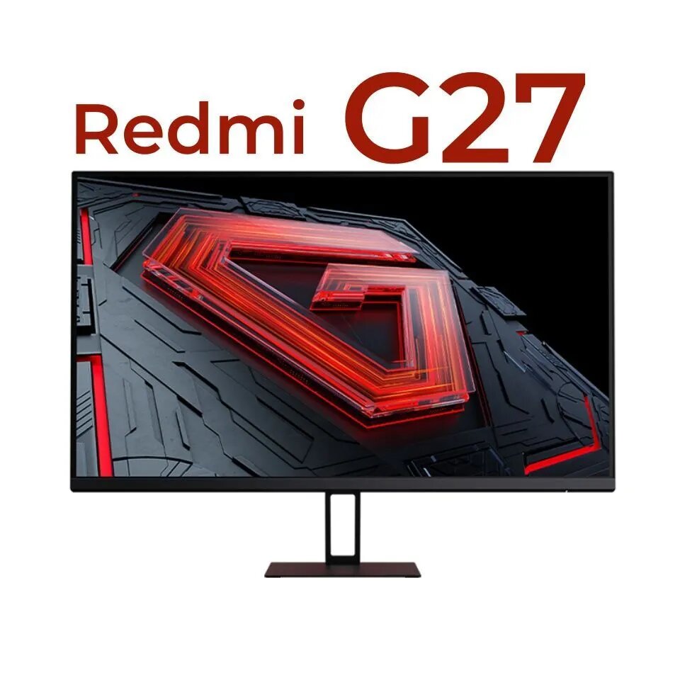 Xiaomi 27" Монитор Redmi G27 Fast IPS 165Hz 1ms GTG AdaptiveSync, черный, серый металлик