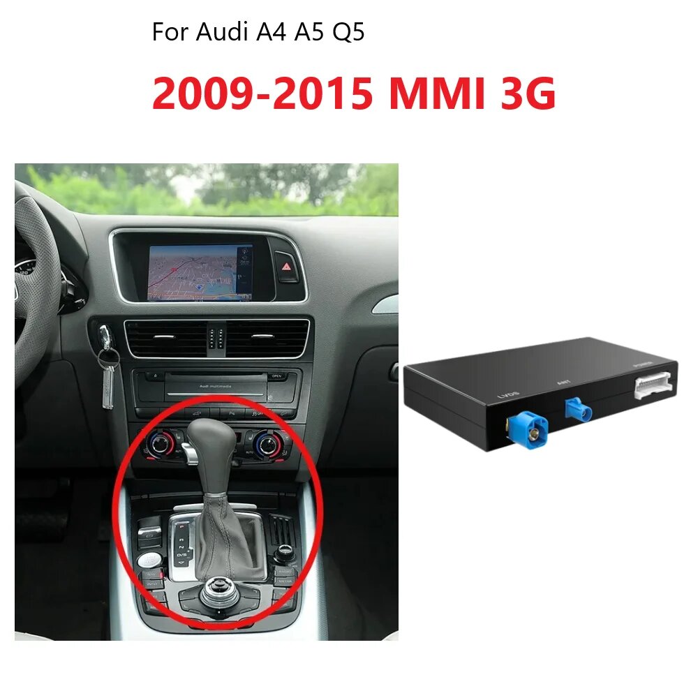 Беспроводной модуль Carplay iManAuto для Audi A4 B8 A5 Q5 2009-2015 Android Auto AirPlay Зеркальная задняя камера USB-плеер BT Audio