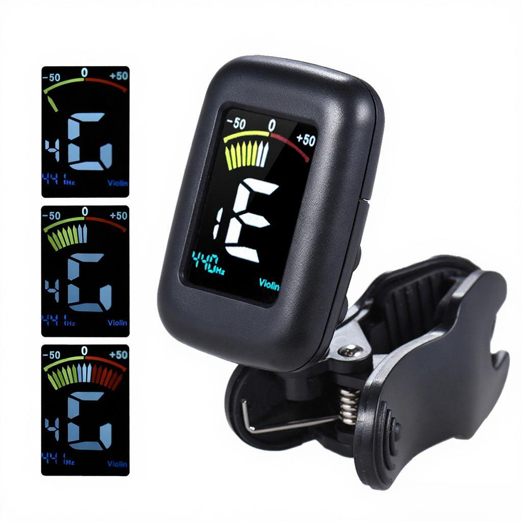 Тюнер ET-05V Professional -on с автоматическим режимом настройки и цветным LCD-дисплеем для скрипки, альта, виолончели, контрабаса, хроматический
