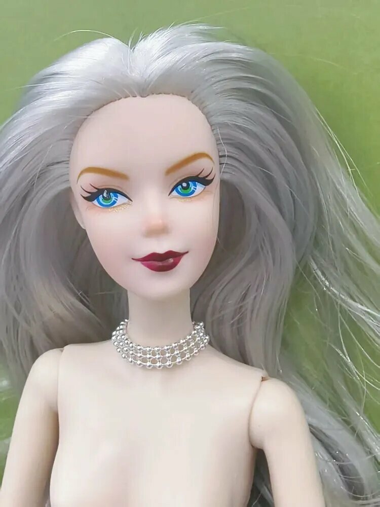 Милая улыбающаяся кукольная головка, Барби, подходит для 11-дюймового однотонного тела, аксессуары для однотонного тела совместной куклы