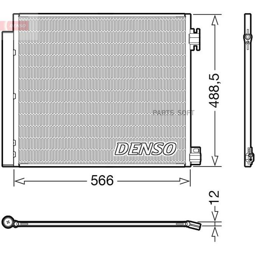 Конденсор от официального дистрибьютора, DENSO, артикул DCN46026