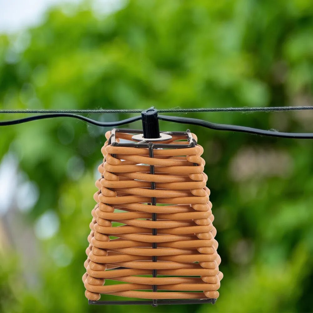 Качественный Плетёный Абажур Создаст Расслабленную Атмосферу Размер 6.50X6.00X6.00CM