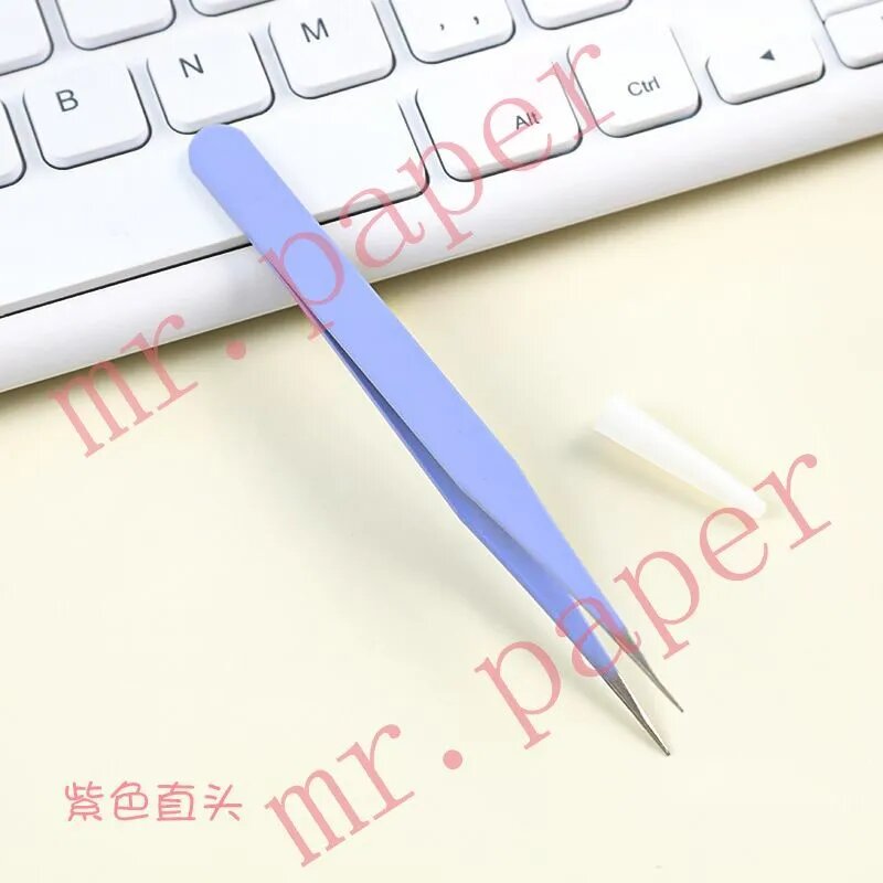 Пинцет для рукоделия, Mr.paper, 1 шт. красочный, универсальный, можно использовать вручную