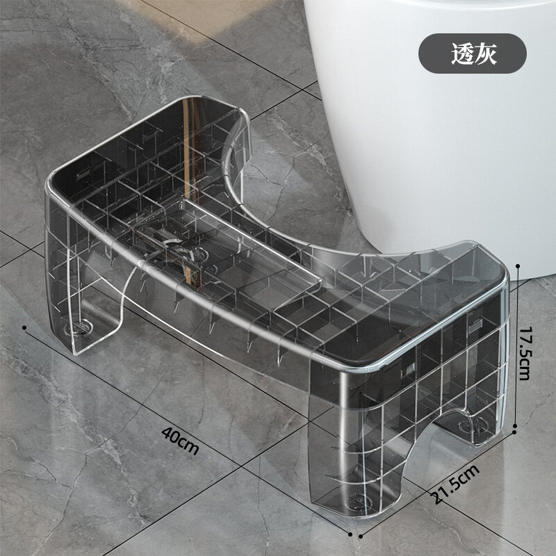 Табурет для ног в ванной, легкий роскошный прозрачный табурет для туалета, подставка для ног, табурет для приседаний, вспомогательная подставка для ног