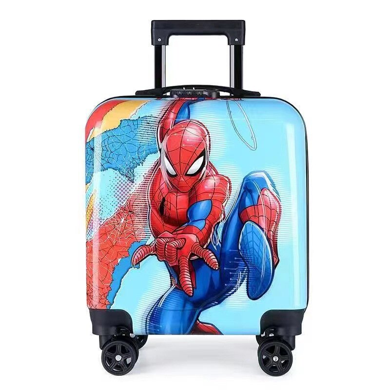 Новый милый детский дорожный чемодан 18inch года, ручная кладь для студентов, мультяшный чемодан на колесах, дорожная сумка для девочек оптом