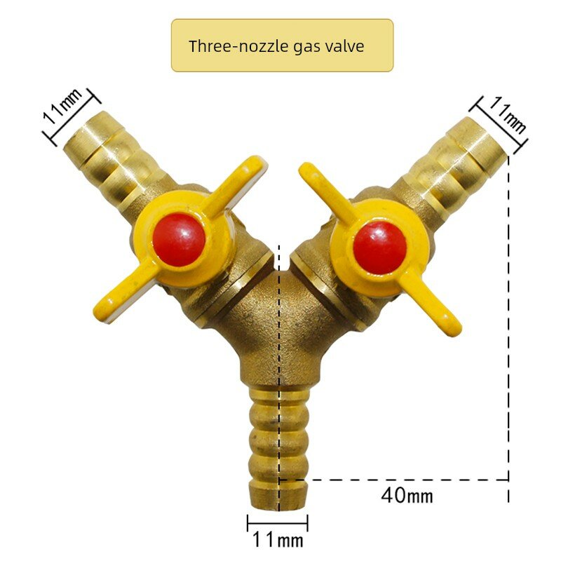 4-позиционный газовый трехходовой клапан, полностью медный шаровой кран, клапан для газа и природного газа, специальный