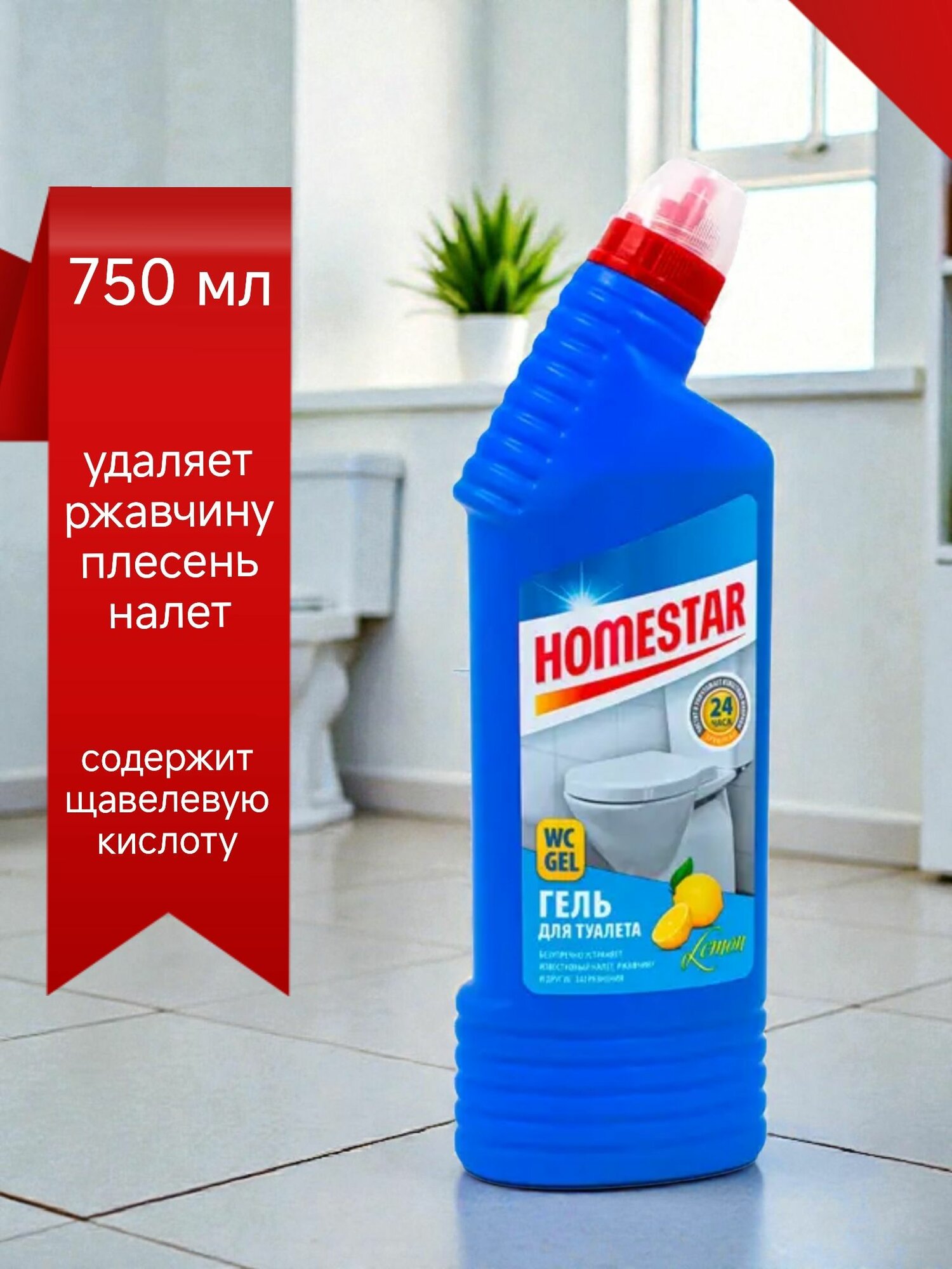 Чистящий гель Homestar для туалета, 750г
