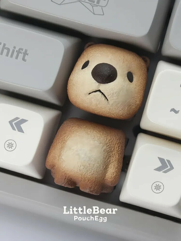 Кейкапы для механической клавиатуры: Ватт (собака с большим носом), 2 шт, Animal Party, для верхних/нижних клавиш