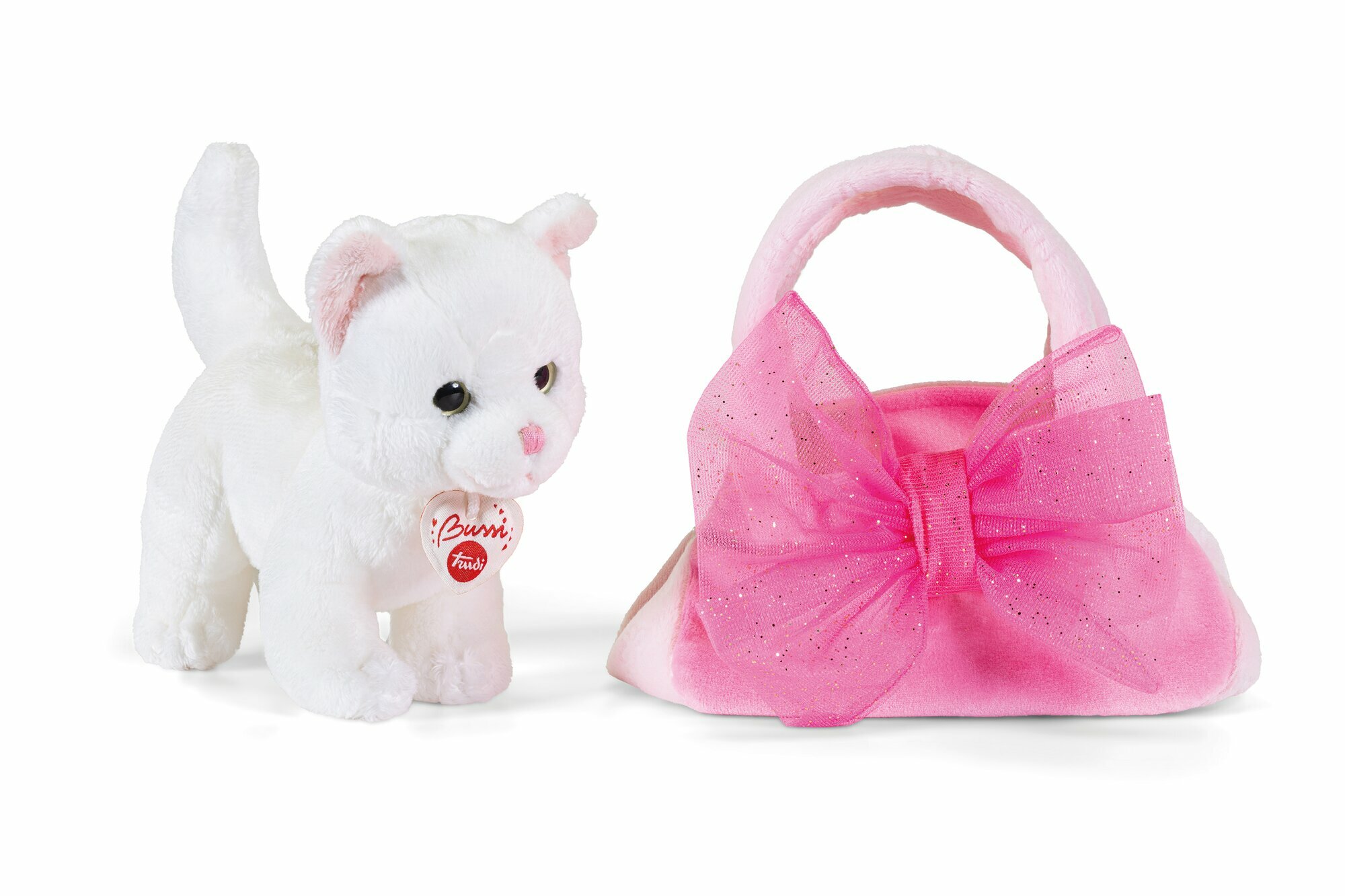 Мягкая игрушка Trudi Кошка с розовой сумочкой 21см