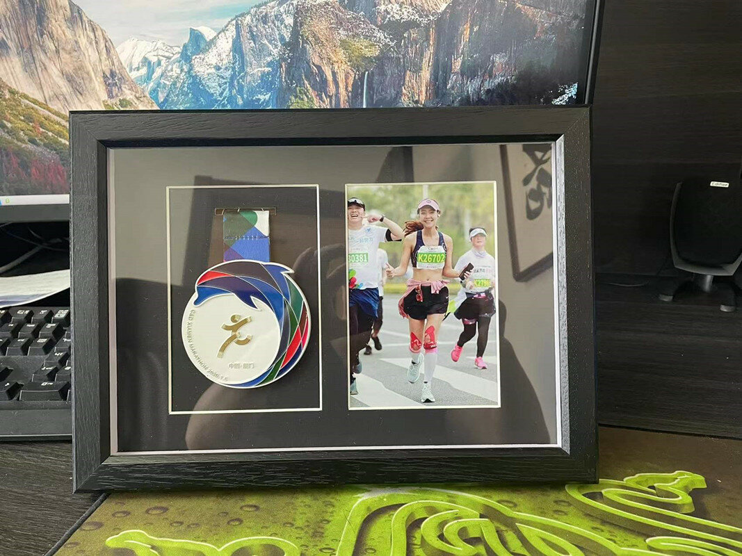 Рамка для хранения медалей марафона, настенное крепление, подставка для рамки балансировочного велосипеда, рамка для медалей, рамка из массива дерева, фоторамка HCDS