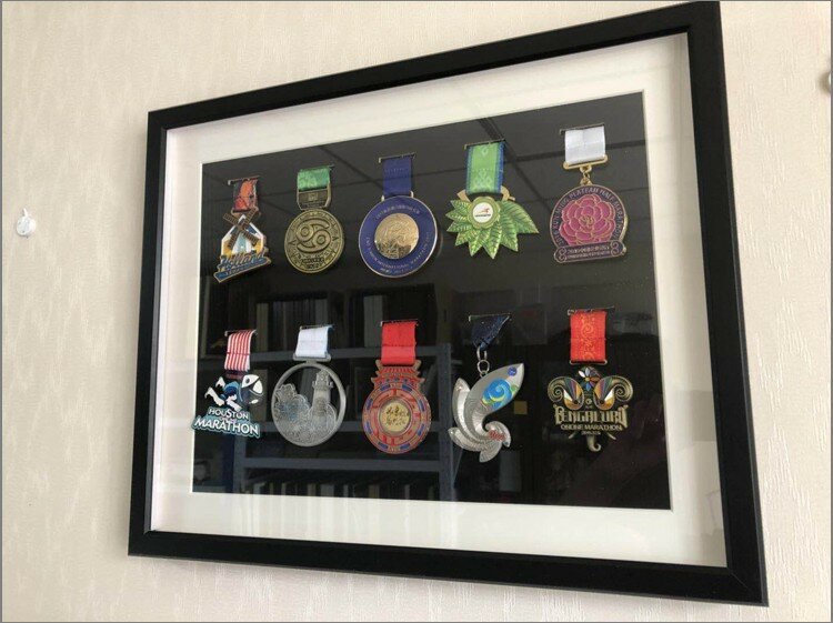 Рамка для хранения медалей марафона, настенное крепление, подставка для рамки балансировочного велосипеда, рамка для медалей, рамка из массива дерева, фоторамка HCDS