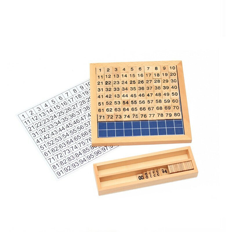 Образовательные деревянные игрушки для детей Детские игрушки 1 100 Стол для сидения Математическая математика Образовательные математические игрушки для детей (дерево)