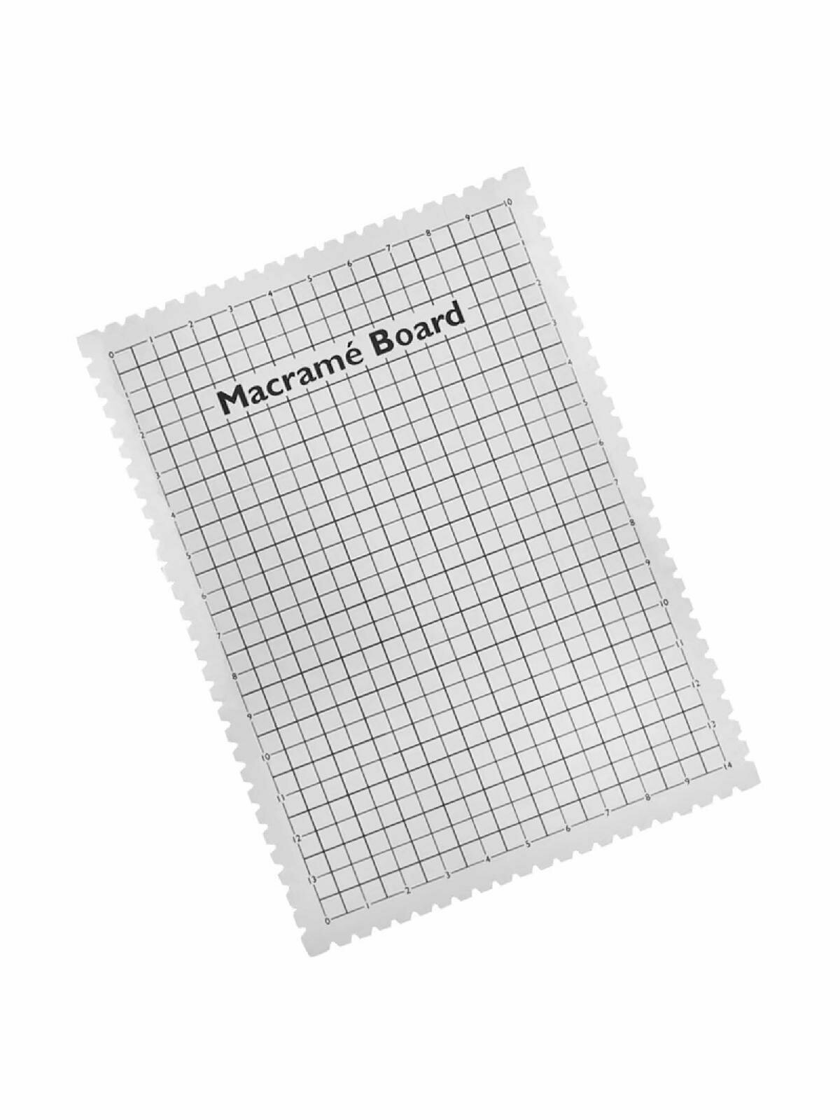 Доска для макраме с сетками Большая доска для Макраме 39x29x5 см для плетения