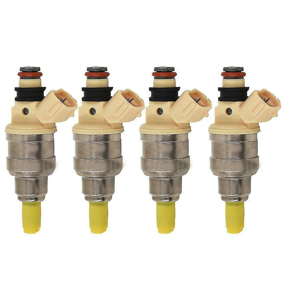 4pcs Fuel Injectors INP-470 15710-58B00 для Suzuki Sidekick X-90 Chevrolet Tracker Geo Tracker 1992-1998, petrol, plastic + metal, as shown