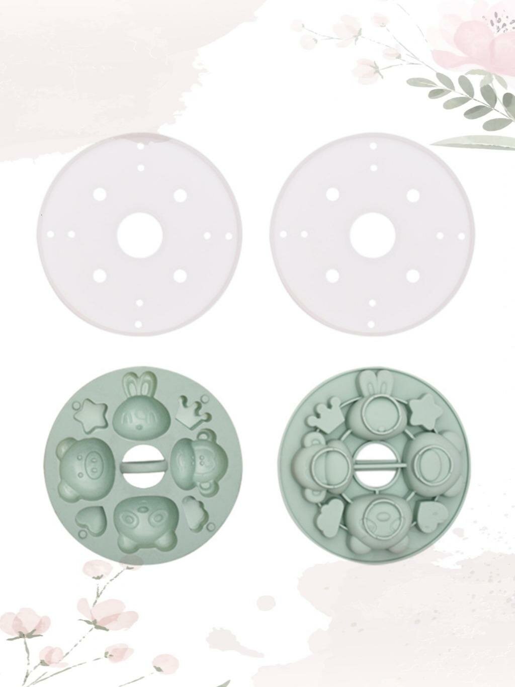 Форма для желе и пудинга из силикона, Зеленый