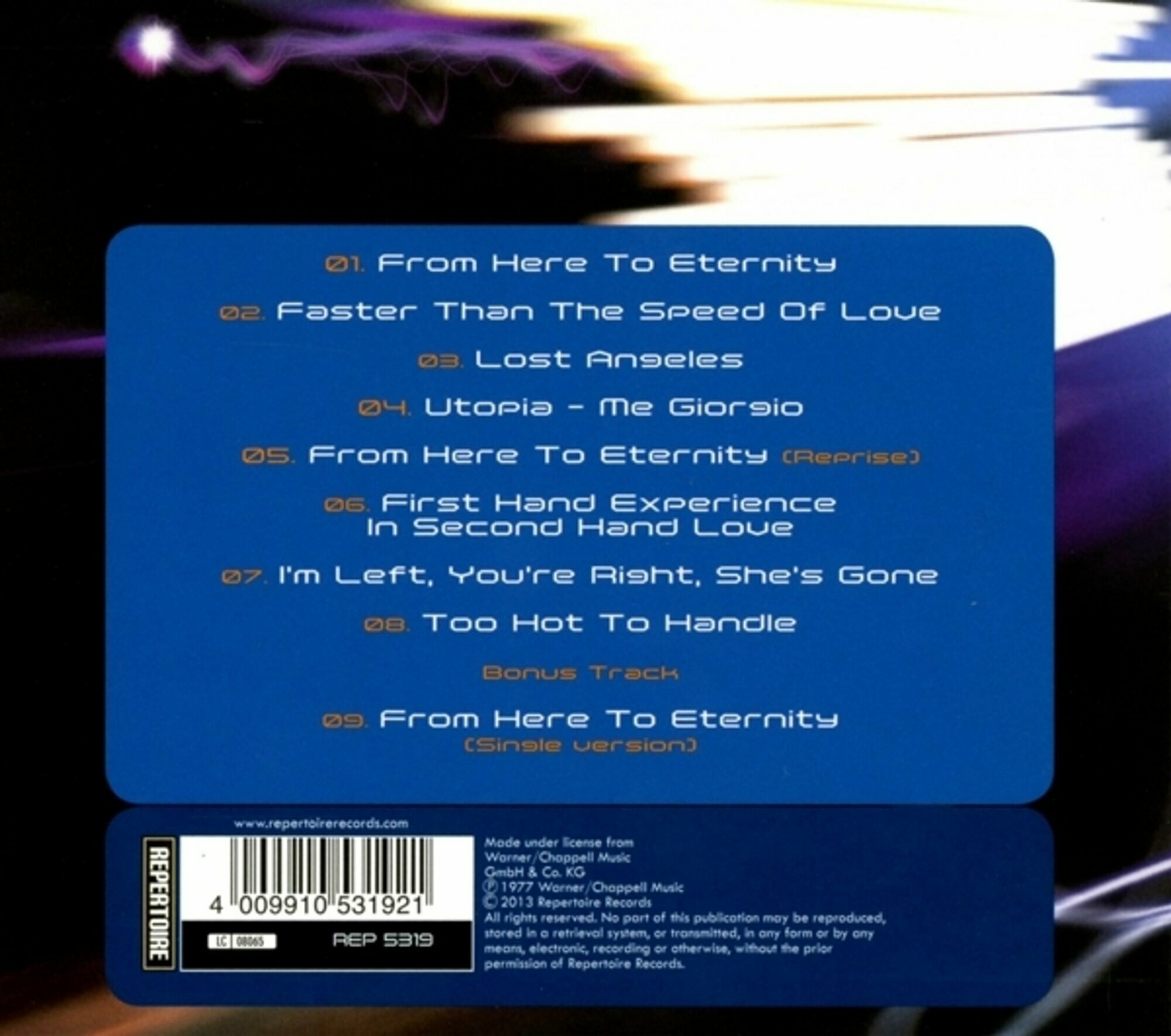 Компакт-диск Giorgio Moroder - From Here To Eternity (New Version) (1 CD) — фото 1