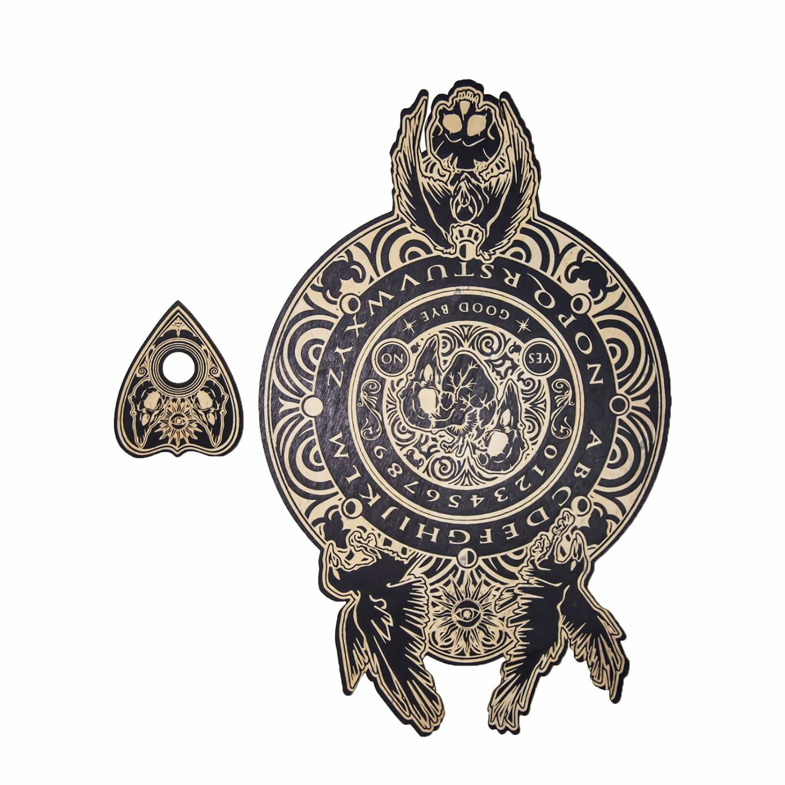 Деревянная доска для спиритических сеансов с планшетом мистический аксессуар