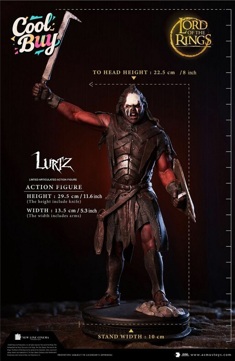 Asmus Toys Коллекционная фигурка Lurtz Lord of The Rings подвижные фигурки