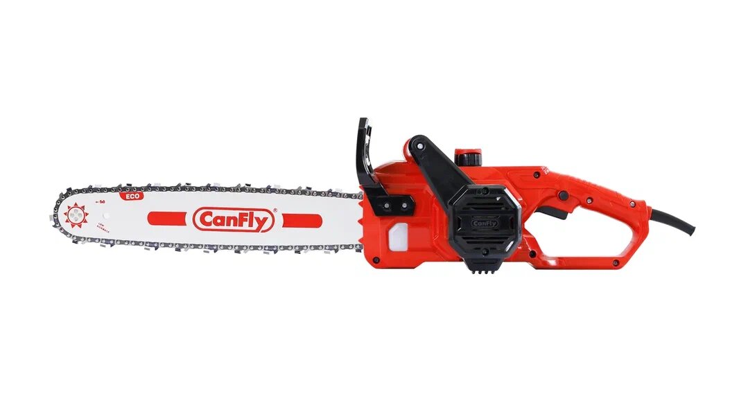 Электропила цепная CanFly E140, 1400 Вт, 6500 об/мин, блокировка от случайного включения