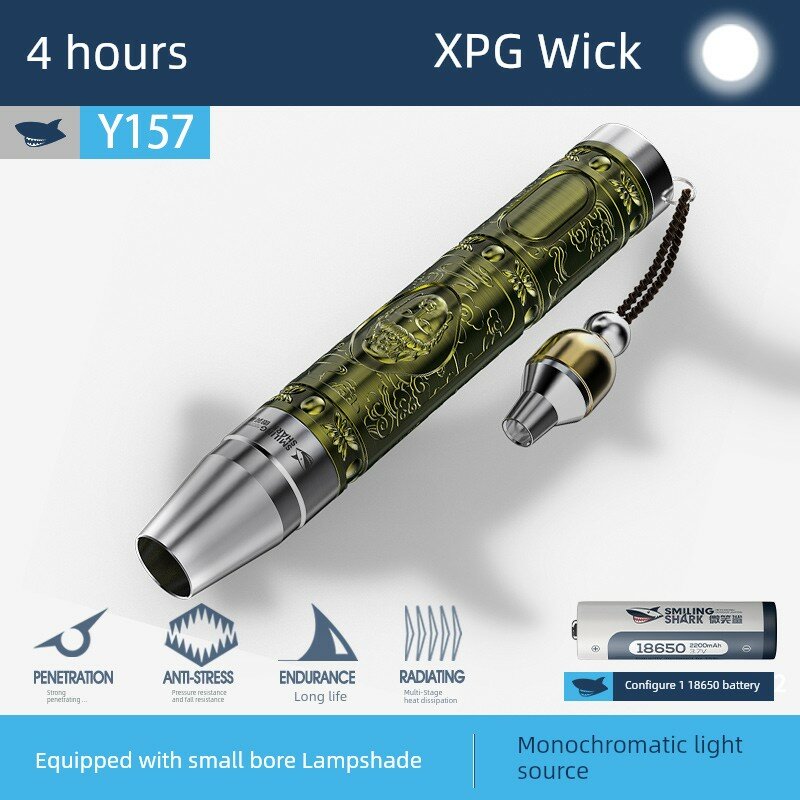 Светодиодная лампа для инкубации Smiling Shark, холодный свет, мощный перезаряжаемый фонарик для яиц, для освещения и