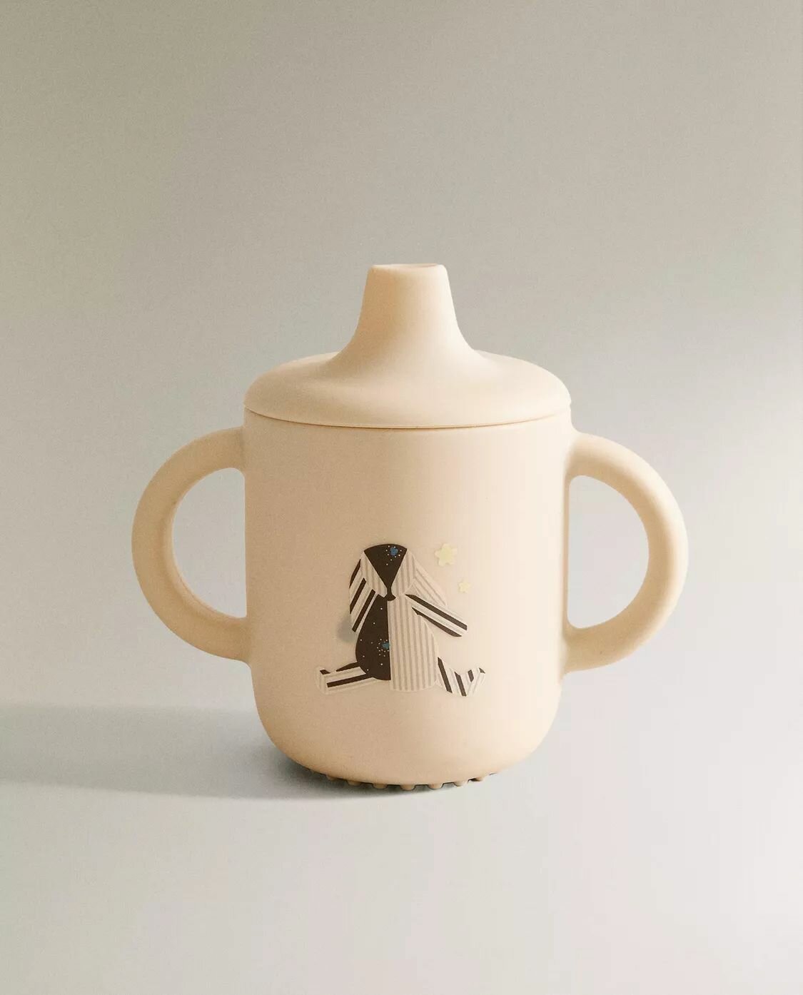Детский стакан непроливайка ZARA HOME 7601/402/999 - с рисунком кролика, 1 шт, 11 х 5 х 12 см, многоцветный