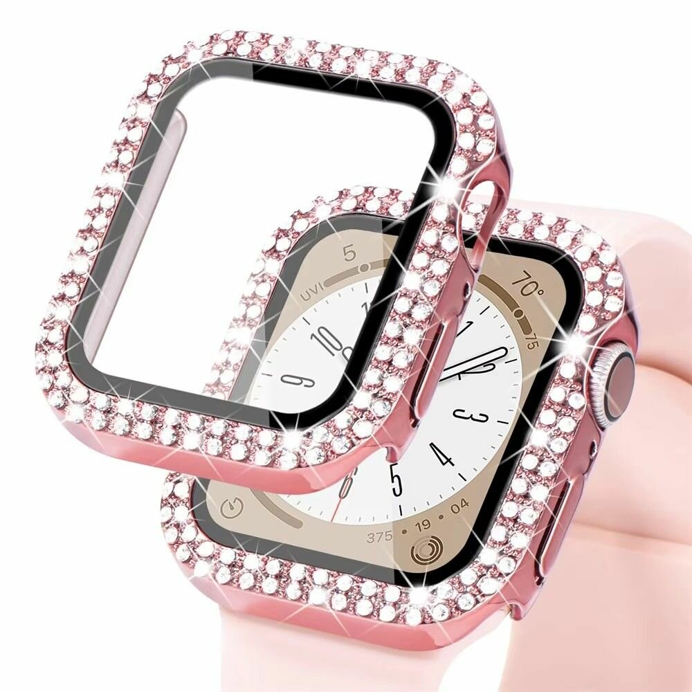 Чехол на умные часы Apple Watch 40мм/41/44/45, Чехол для Apple watch series 4 5 6 7 8 9 SE, Противоударный тонкий бампер с защитой от повреждений, грязи и отпечатков 40mm 41mm 44mm 45mm для Apple Watch 4 5 6 7 8 9 SE противоударный чехол