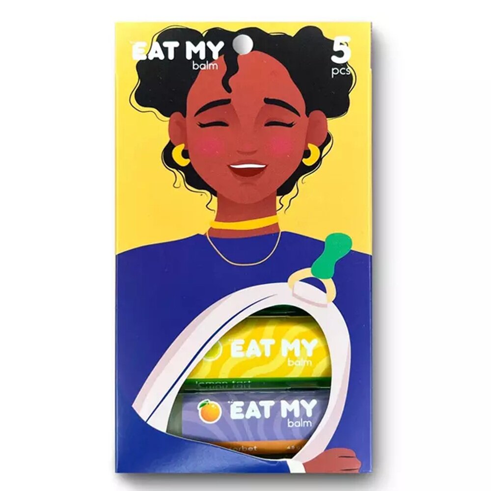 Набор бальзамов для губ EAT MY "Счастливые моменты", Balms Set, 5 шт