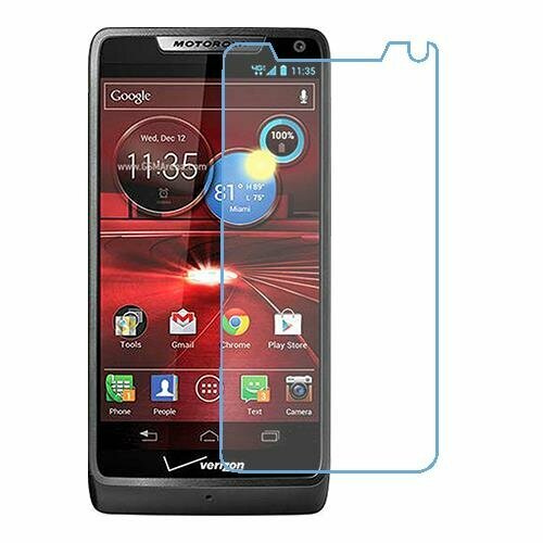 Скрин Мобайл защитный экран для Motorola DROID RAZR M из нано стекло 9H