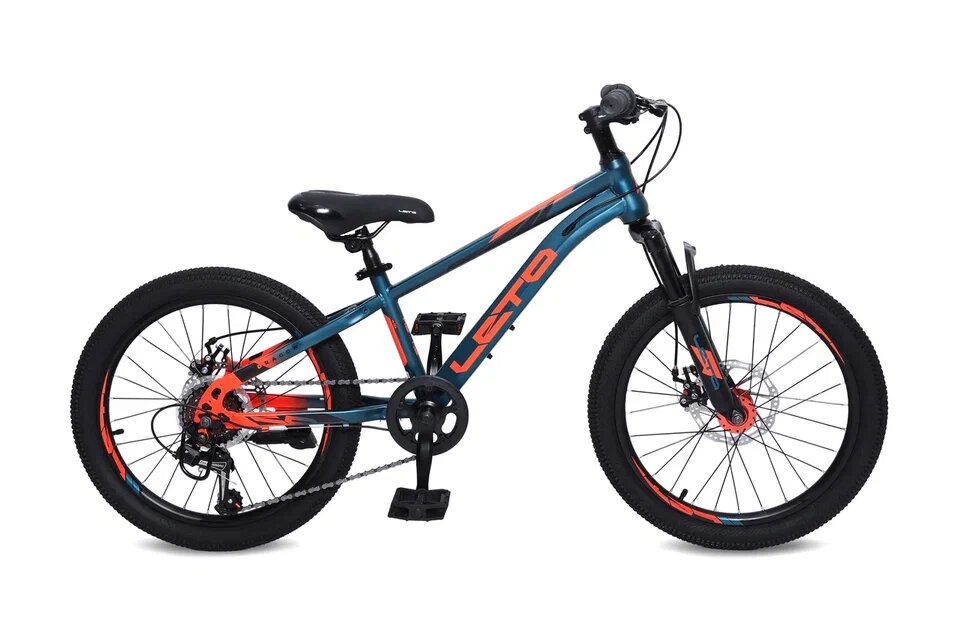 Велосипед детский 20 дюймов LTBIKE Dragon 6 скор, рост 11", Шимано, пром подшипники, синий