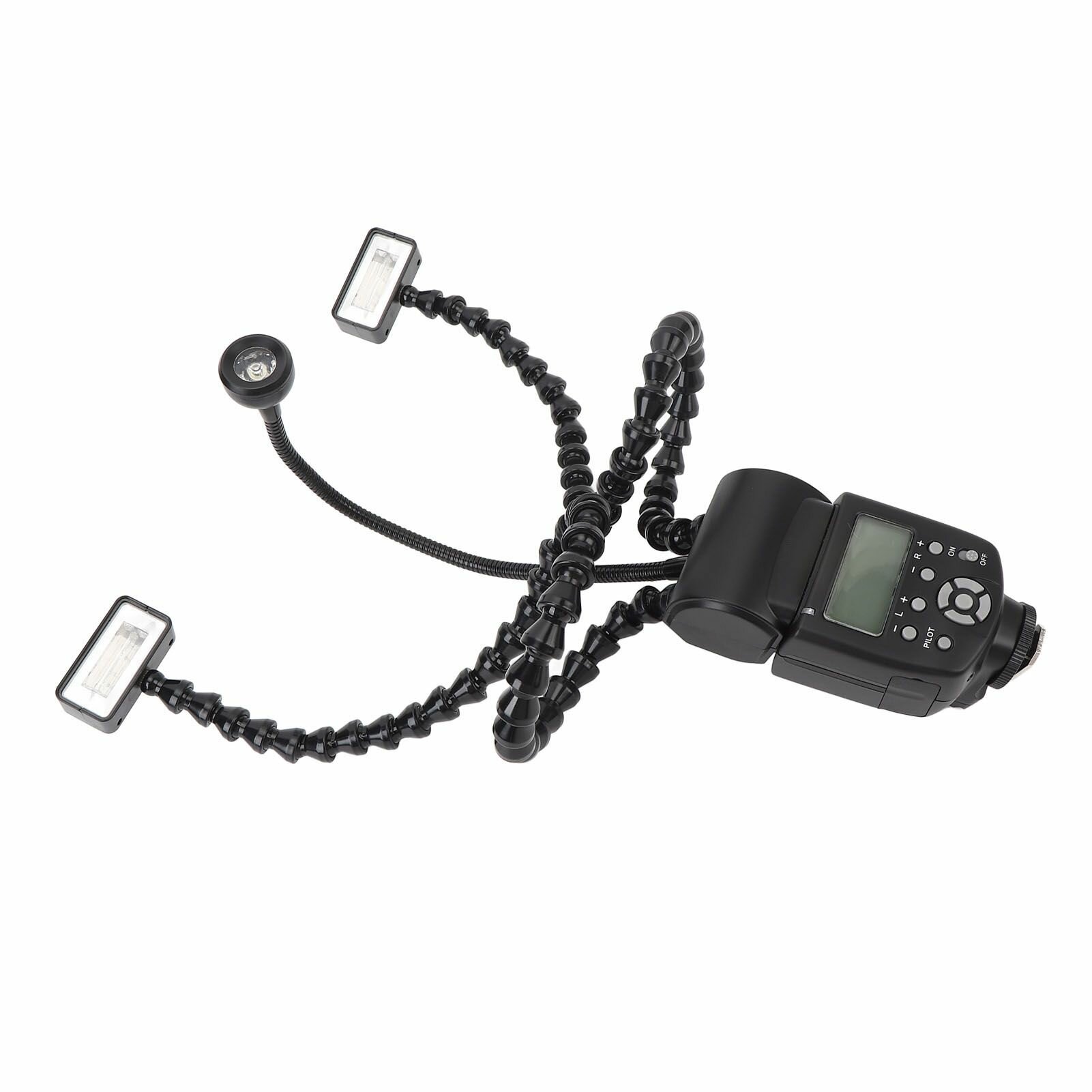 K-808 Камера Макро Вспышка Портативный Многофункциональный Осветительный Инструмент для Фотографии с 3 Головами, 58 Индекс Вспышки