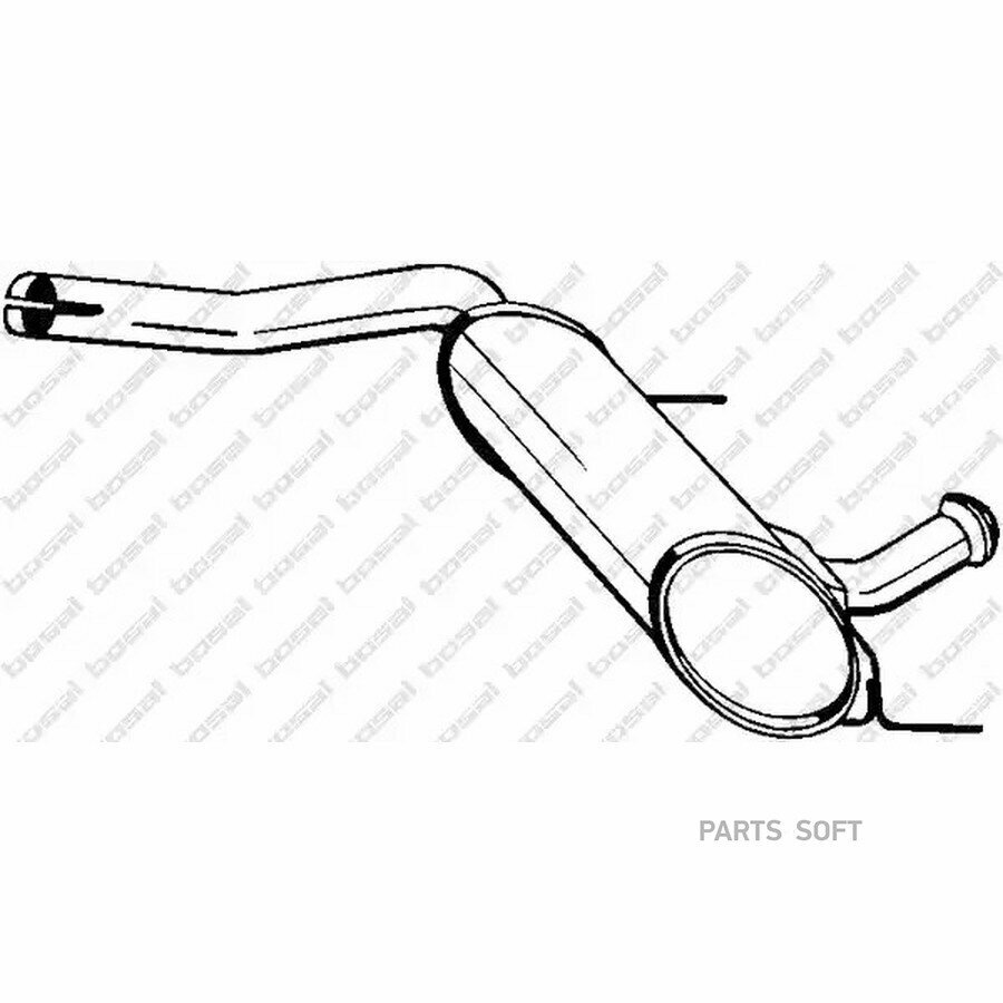 Резонатор LAGUNA 1.8/2.0 94-01 от официального дистрибьютора, BOSAL, артикул 200729