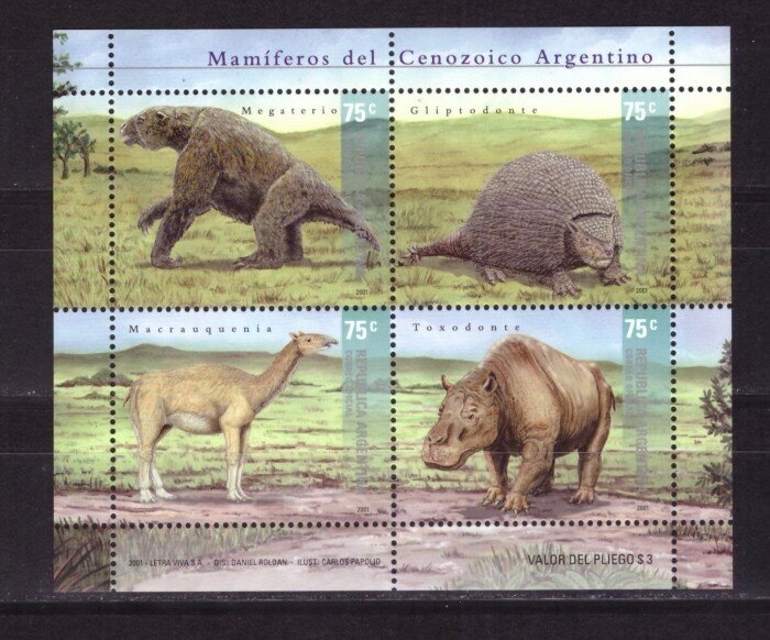 Аргентина, 2001. Фауна кайнозойской эры (мл)