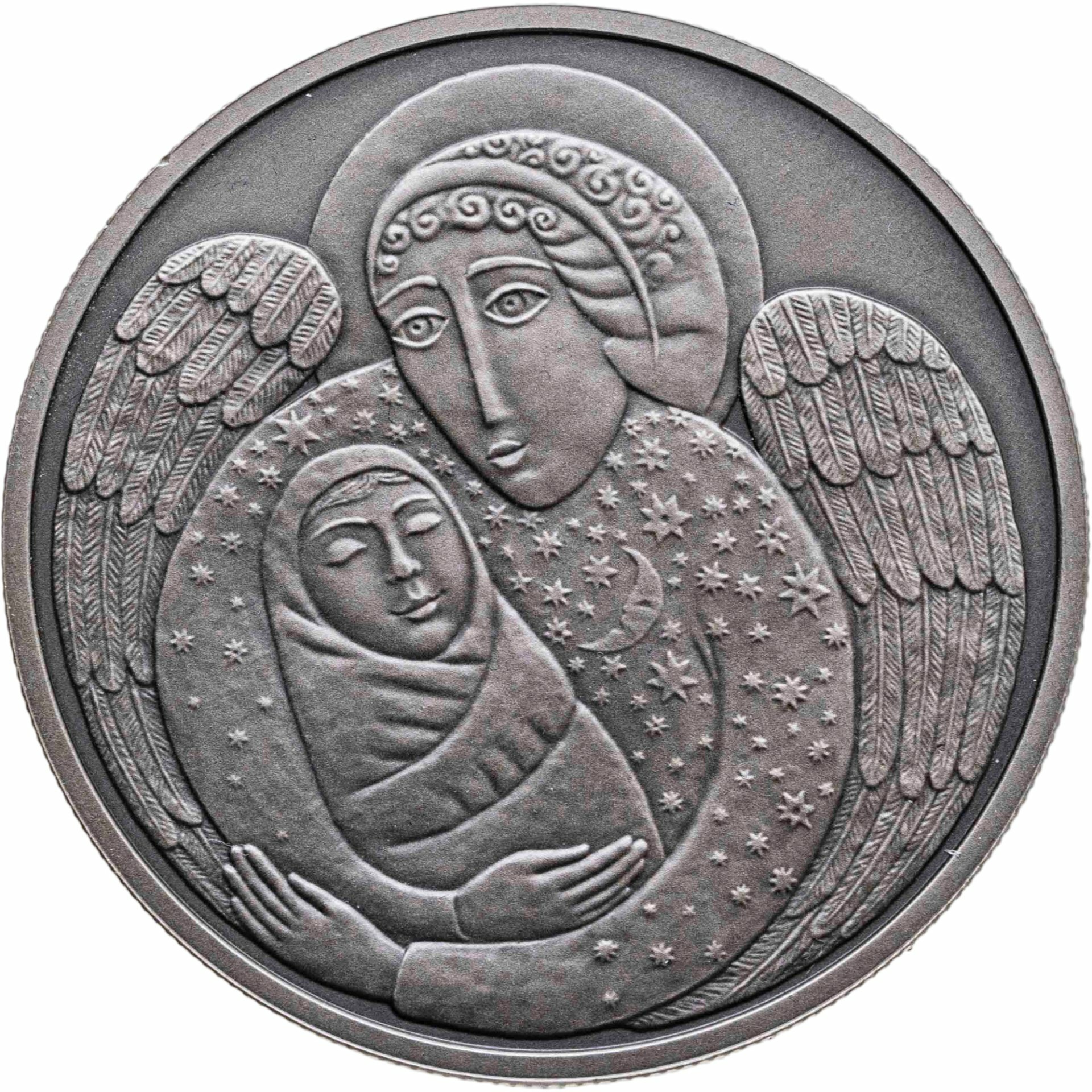 Беларусь 1 рубль 2019 года "День Ангела", Мельхиор медь-никель, в сохранности UNC