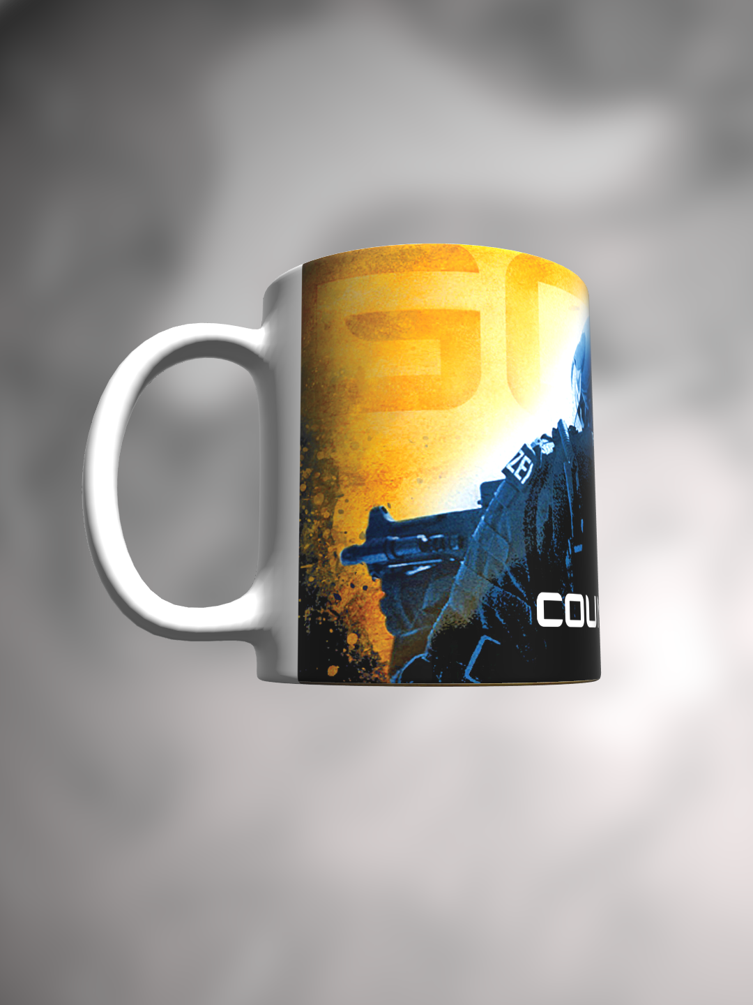 Кружка Counter-Strike Global Offensive 330 мл, керамическая с ярким принтом, подходит для СВЧ — фото 1