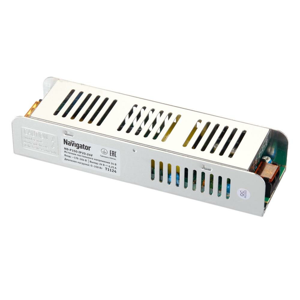 Блок питания для светодиодной ленты Navigator ND-P150 220/24 В 150 Вт IP20 (95329)