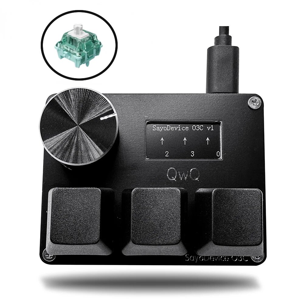 SayoDevice O3C Rapid Trigger мини-клавиатура, Black