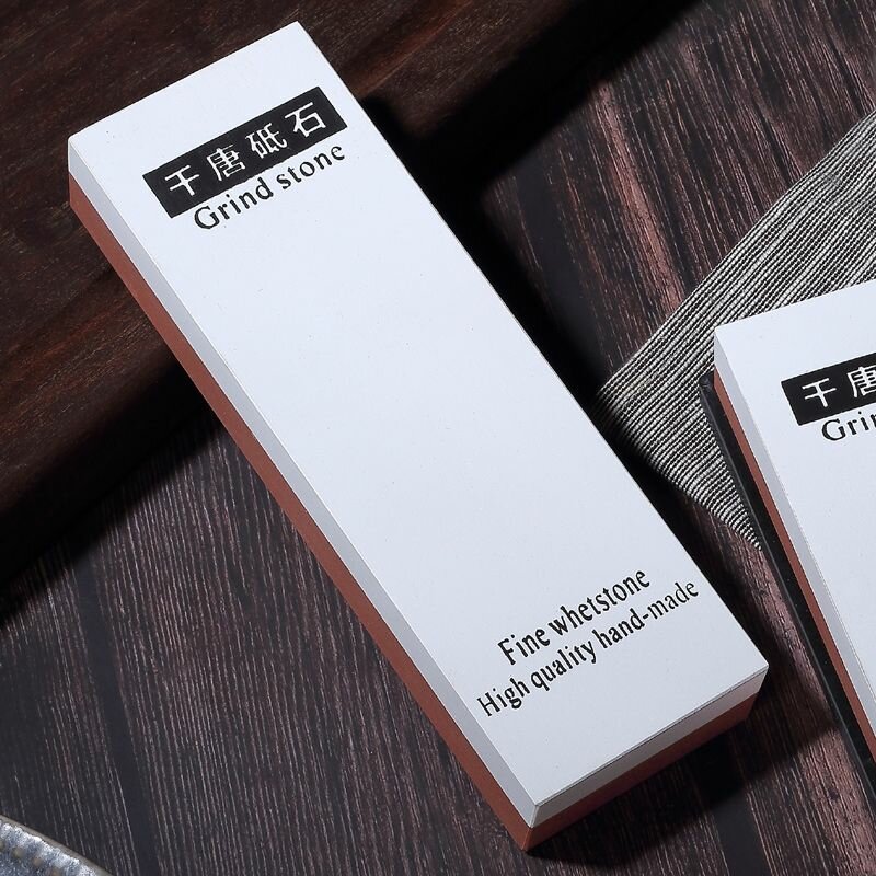 Камень для заточки ножей Qiantang для домашних кухонных ножей, точилка для ножей, специальный тонкий шлифовальный камень из белого корунда, ультратонкий масляный камень