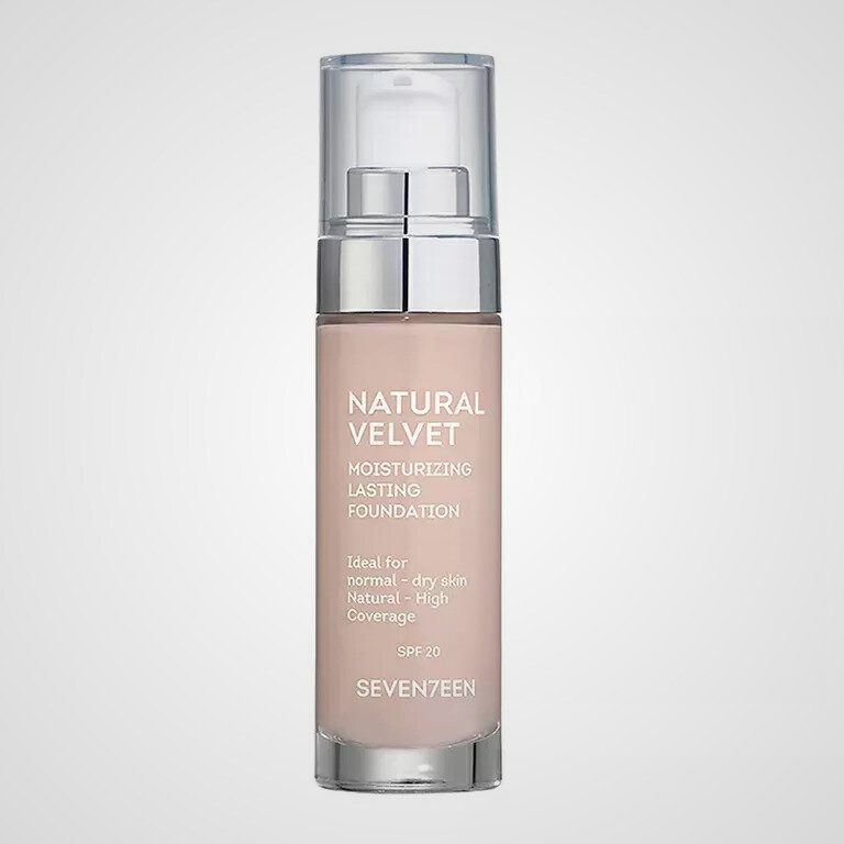 Тональный крем длительного действия тон 3 SEVENTEEN NATURAL VELVET Тональный крем 35 мл