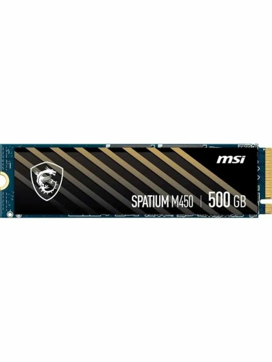 500 ГБ M.2 NVMe накопитель MSI SPATIUM M450 (S78-440K240-P83) - PCIe 4.0 x4, чтение - 3600 Мбайт/сек, запись - 2300 Мбайт/сек, 3D NAND, NVM Express, TBW - 300 ТБ