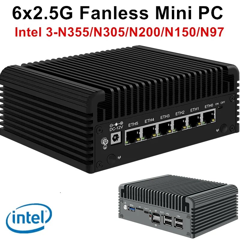 Topton X6C Мини-ПК Intel N97 Intel N200