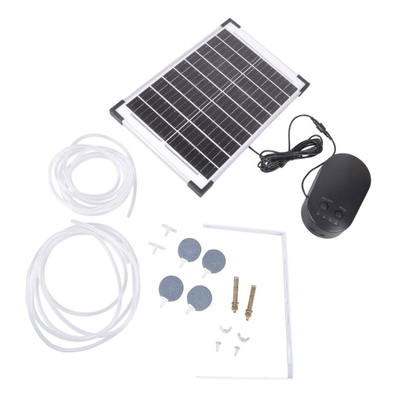 Кислородный Насос Солнечной Энергии Для Наружного Рыбного Пруда Бассейн 15 Вт Высокоэффективная Система Аэрации для Использования в Саду